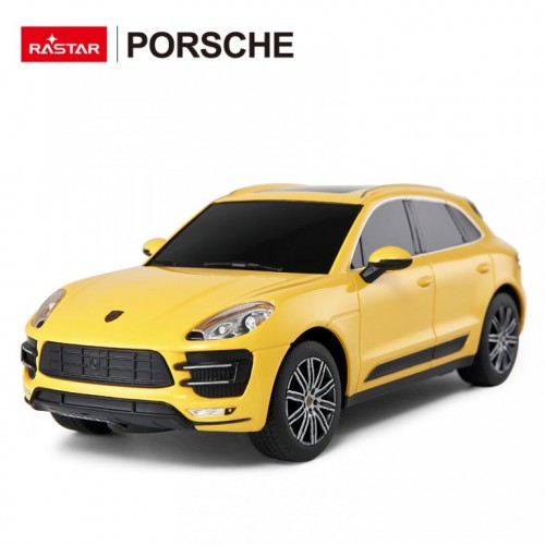 Automobil RC Rastar Porsche Macan Turbo 1:24 žuti