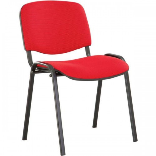 Konferencijska stolica Iso black C-2 crvena