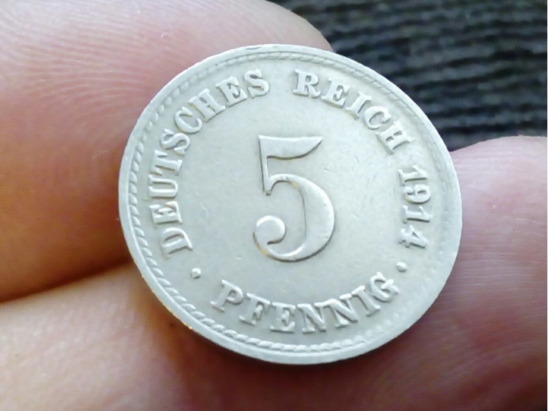 5 pfennig 1914 A