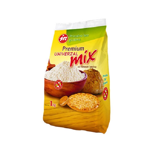 PREMIUM UNIVERZAL MIX ZA HLEBOVE I PECIVA BEZ GLUTENA ALEKSANDRIJA 1KG