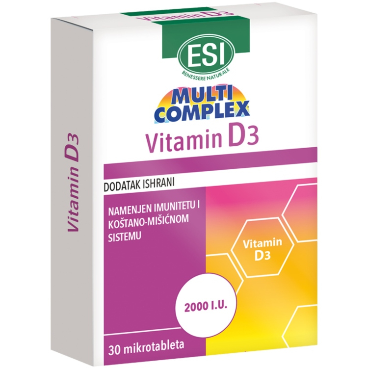 Vitamin D3 2000IU 30 mikrotableta
