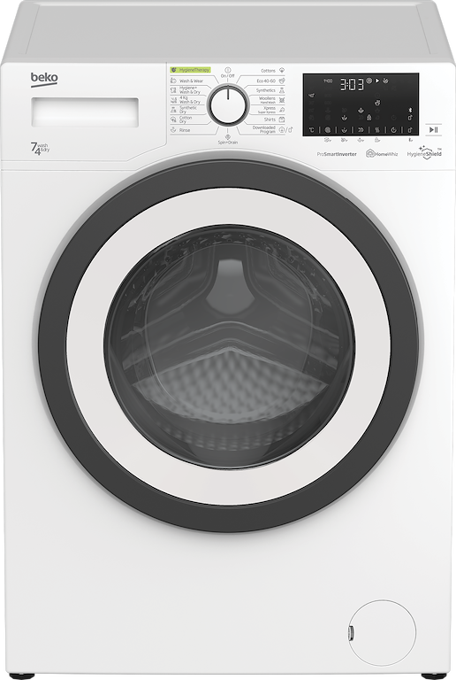 HTV 7736 XSHT: Samostojeća mašina za pranje i sušenje veša (7 kg / 4 kg, 1400 rpm)