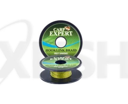 Carp Expert hooklink braid olive green fast sinking 25lb/10m