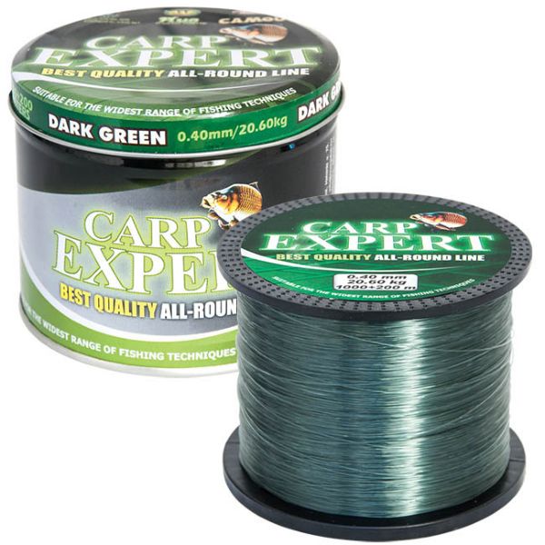 Najlon Carp Expert dark green 1000+200m 0.27mm