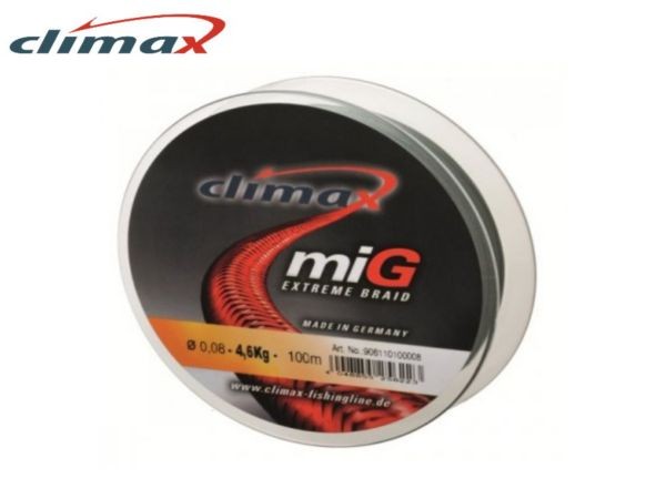 Climax MIG extreme braid 100m green