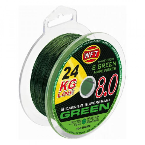 Upredena struna WFT KG 8.0 green 150m 19KG 0,14