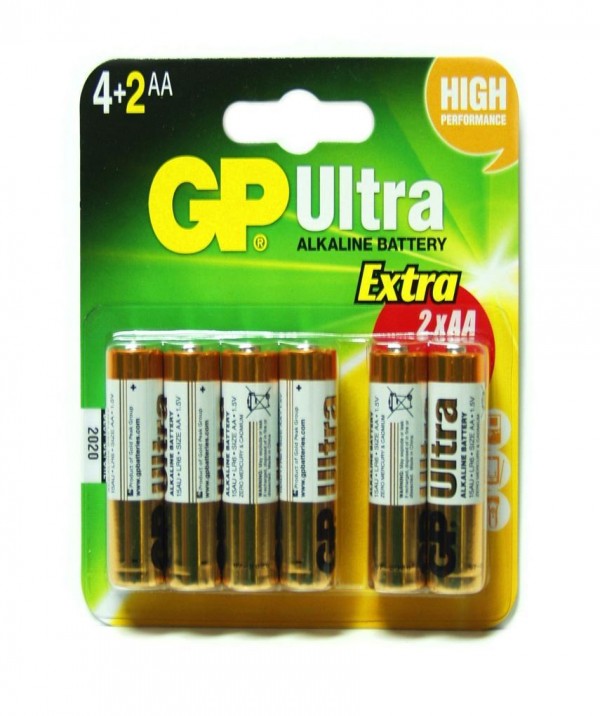 Baterija GP 24AU 4+2U6/LR03