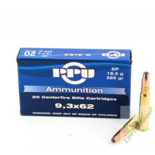 Karabinski metak PPU 9,3x62 SP 18,5gr