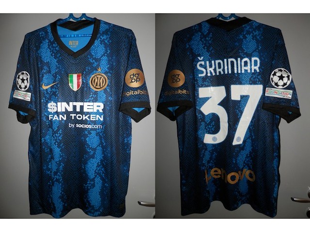 Inter dres 2021-22 Milan Škriniar 37 (Liga šampiona)