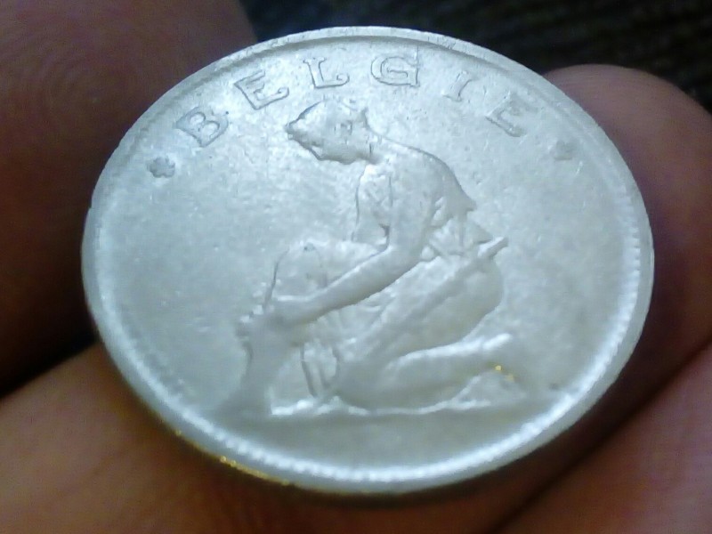 Belgie, 1 franak 1923