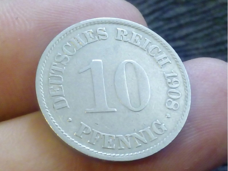 10 pfennig 1908 A