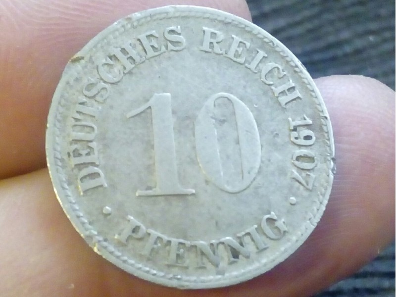 10 pfennig 1907 D
