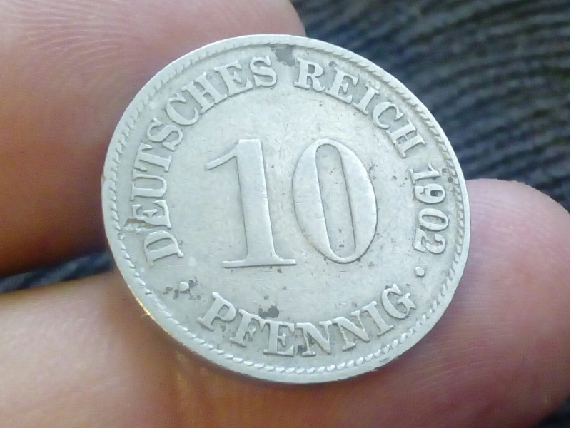 10 pfennig 1902 D