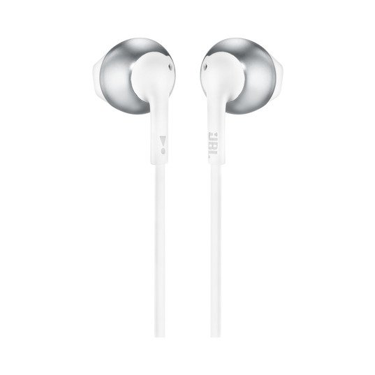 Slušalice JBL T205 CHROME Earbud slušalice (bubice), univerzalne kontrole, mikrofon, 3.5mm, siva