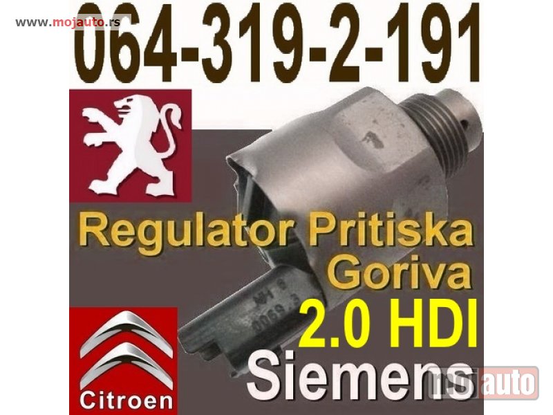 2,0 HDI REGULATOR PRITISKA GORIVA Pežo Peugeot Citroen