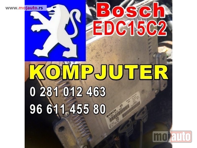 KOMPJUTER Bosch EDC15C2 Pežo Peugeot Citroen 0 281 012 463