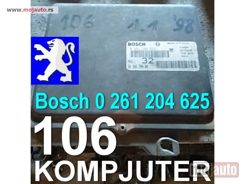 KOMPJUTER Bosch 0 261 204 625 Pežo 106 Peugeot