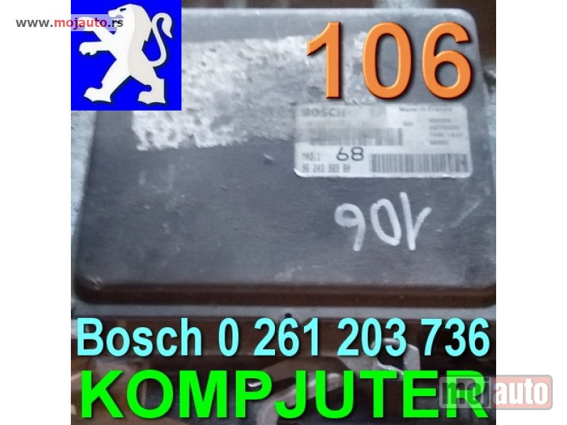 KOMPJUTER Bosch Pežo 106 Peugeot 0 261 203 736