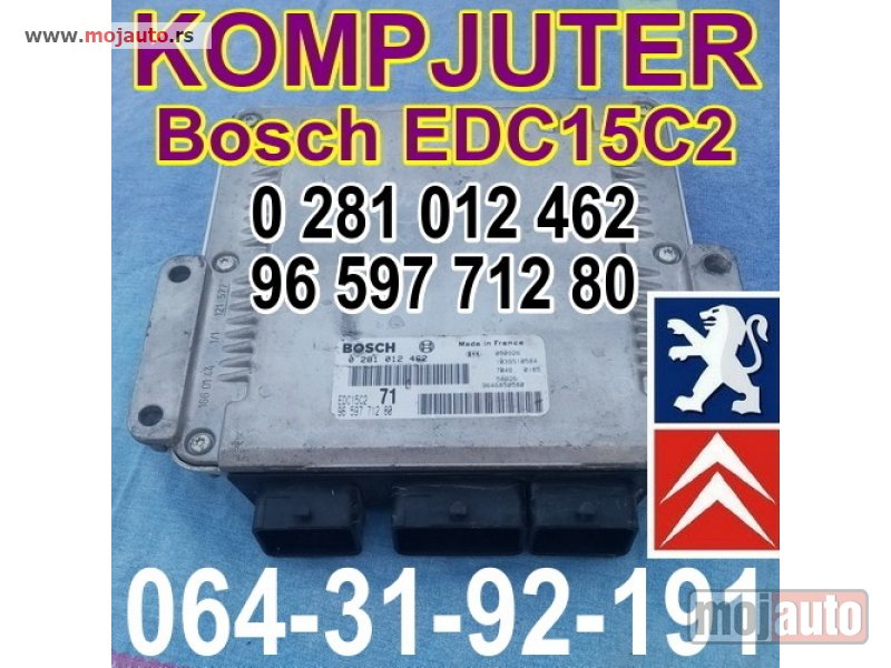 KOMPJUTER Bosch EDC15C2 Pežo Peugeot Citroen 0 281 012 462