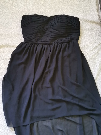 Crna top asimetricna haljina
