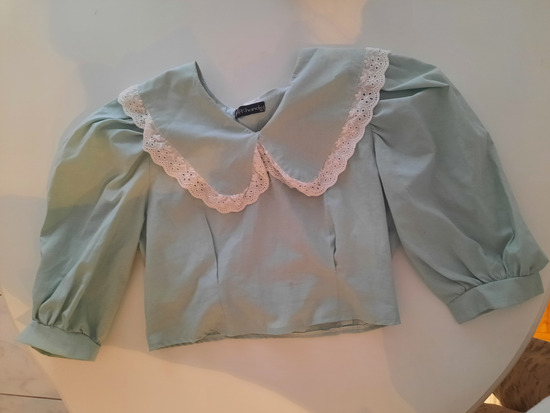   Vintage crop top mint boje