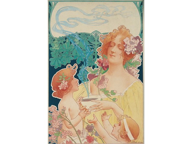 Art nouveau / Art deco reprodukcija (A3 format)