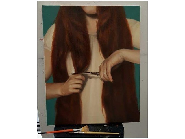 Petar MOSIC `Cut` ulje na platnu - oil on canvas