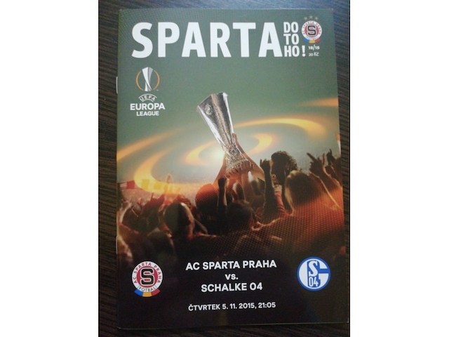 Program Sparta Prag-Šalke 5.11.2015