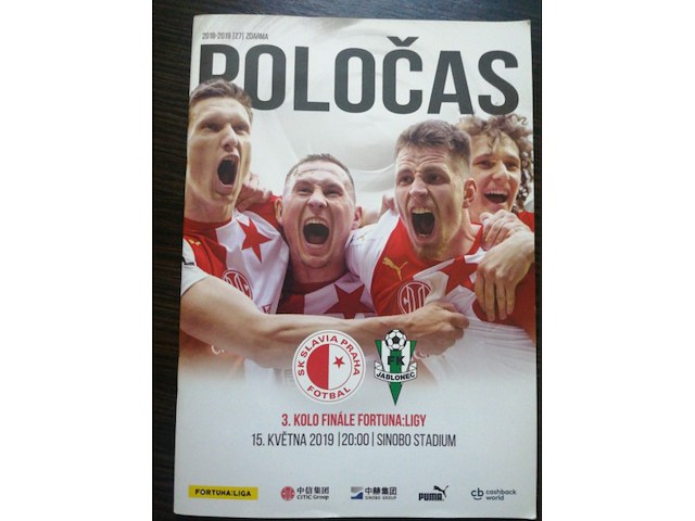 Program Slavia Prag-Jablonec 2019
