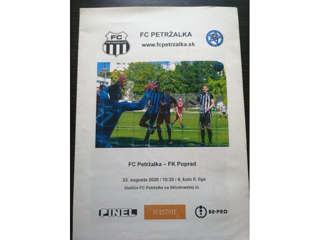 Program Petržalka-FK Poprad 23.8.2010
