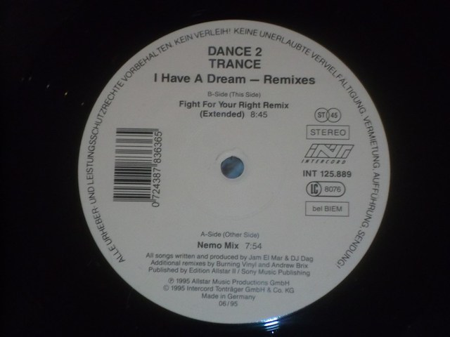 Dance 2 Trance - I Have A Dream Remixes