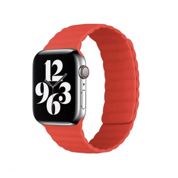 Silikonska narukvica za Apple Watch sa magnetom crvena 42/ 44/ 45/ 49 mm