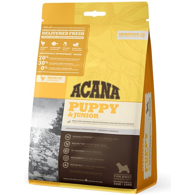 Acana Dog Puppy All Heritage Free-Run Chicken 0.34kg