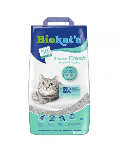 Biokats Cat Bianco Fresh grudvajući posip 5kg