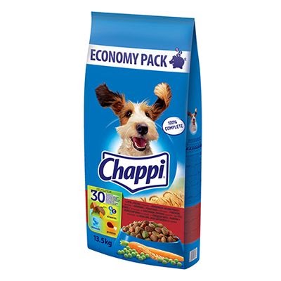Chappi Dog Adult All Briketi Govedina&Živina 13.5 KG