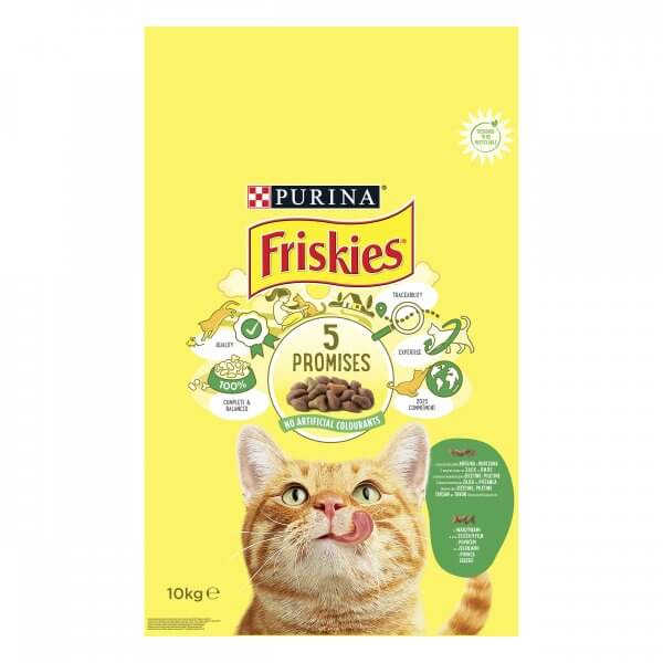 FRISKIES Cat Adult Zečetina, Piletina&Povrće 10 KG