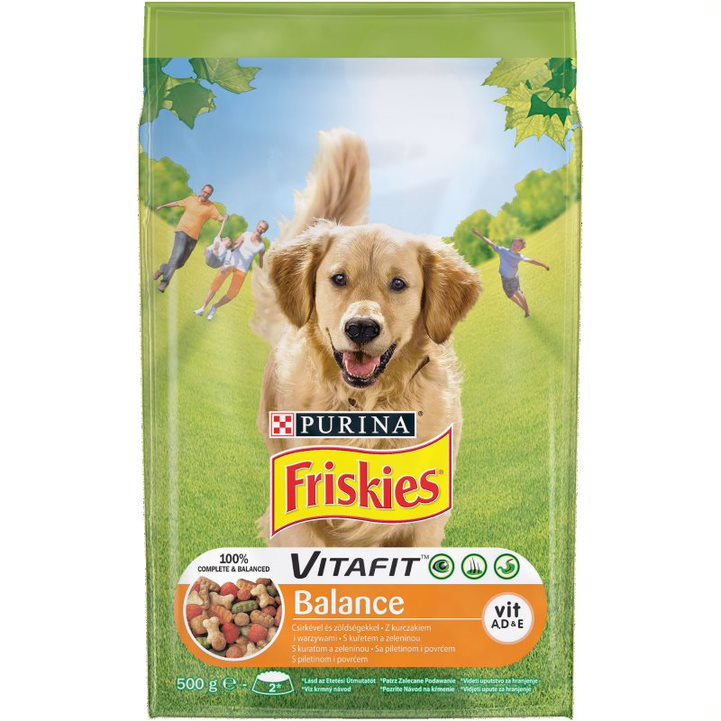 Friskies Dog Adult All Balance Piletina&Povrće 0.5 KG