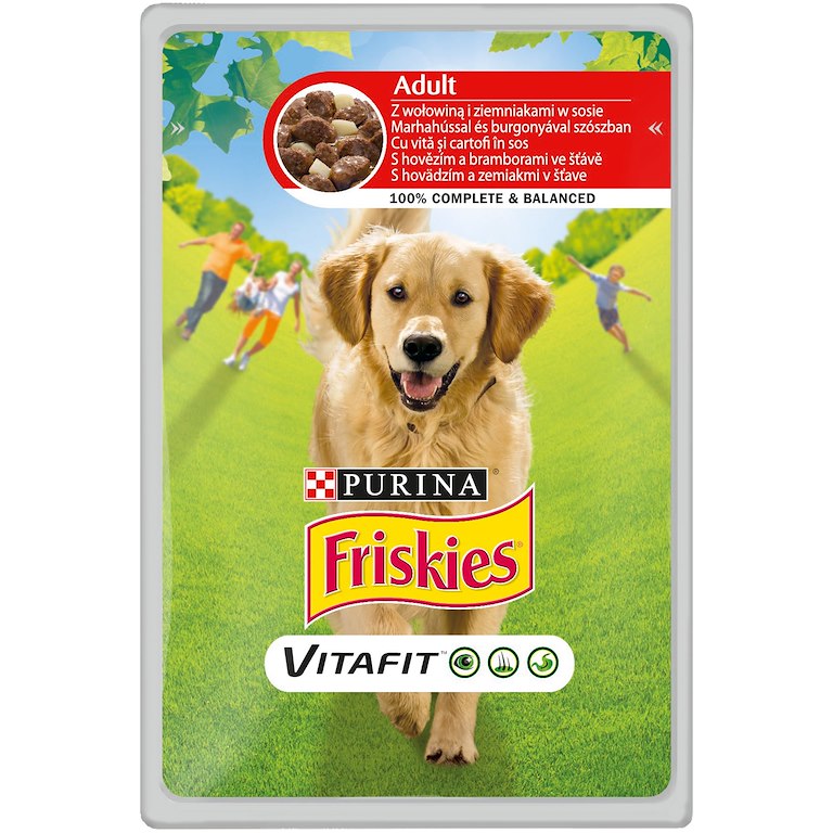 Friskies Dog Adult Sos Govedina&Krompir 100g