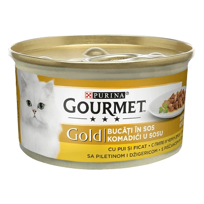 Gourmet Cat Gold Duo Sos Piletina&Džigerica 85g