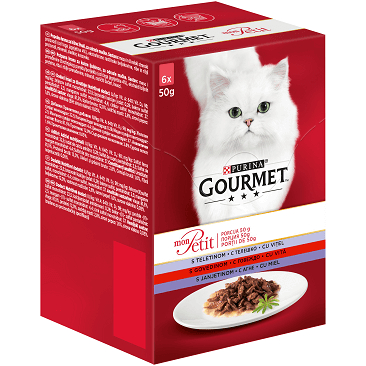 Gourmet Cat Mon Petit Govedina 6x50g