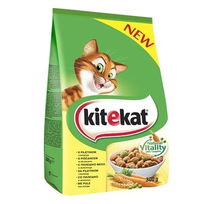 Kitekat Cat Adult Piletina&Povrće 0.3 KG