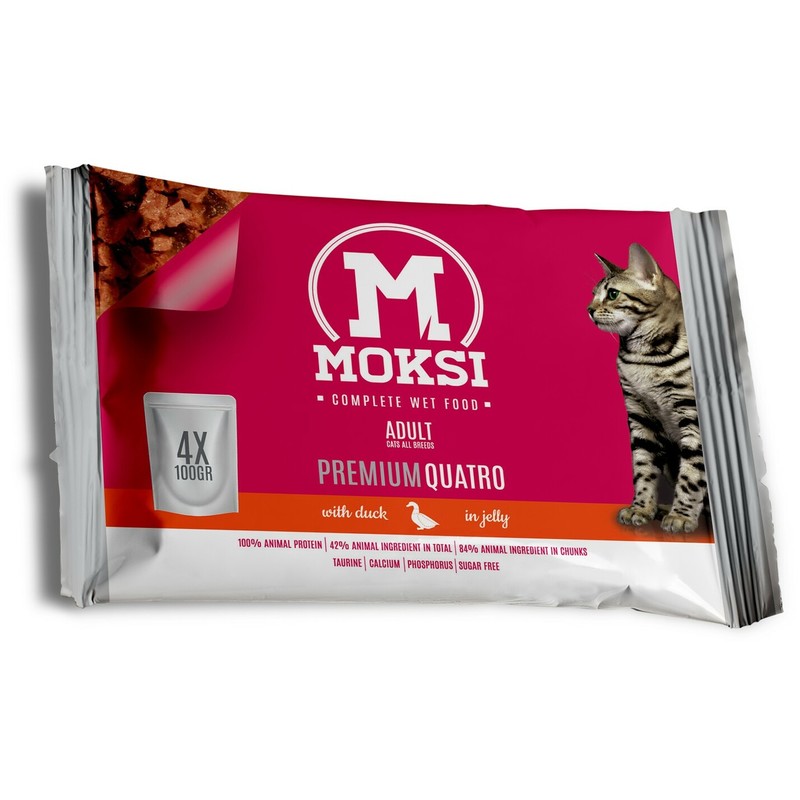 Moksi Cat Adult Pačetina preliv 4x100g