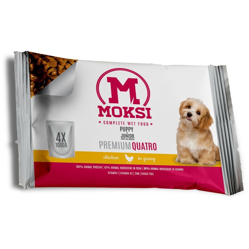 Moksi Dog Puppy Piletina preliv 4x100g