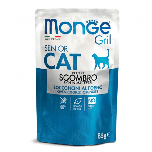 Monge Cat Senior Grill Sos Skuša 85g