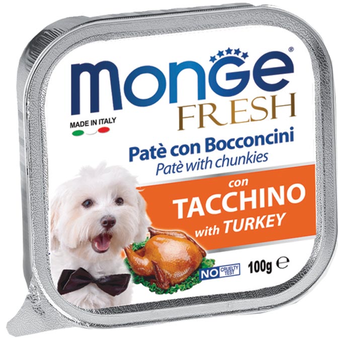 Monge Dog Fresh Pašteta Ćuretina 100g