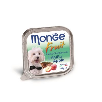 Monge Dog Fruit Jagnjetina&Jabuka 100g