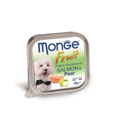 Monge Dog Fruit Losos&Kruška 100g