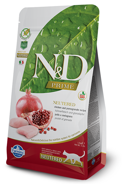 N&D Cat Adult Neutered Chicken&Pomegranate 0.3 KG