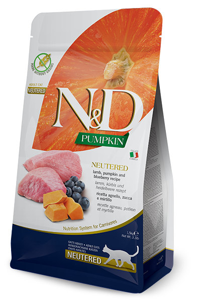 N&D Cat Adult Pumpkin Neutered Lamb&Blueberry 0.3 KG