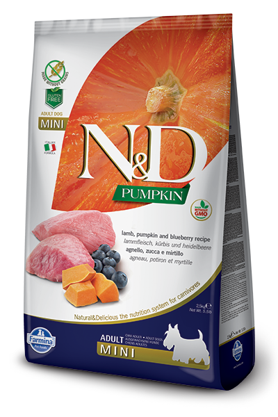 N&D Dog Adult Mini Pumpkin Lamb&Blueberry 0.8 KG